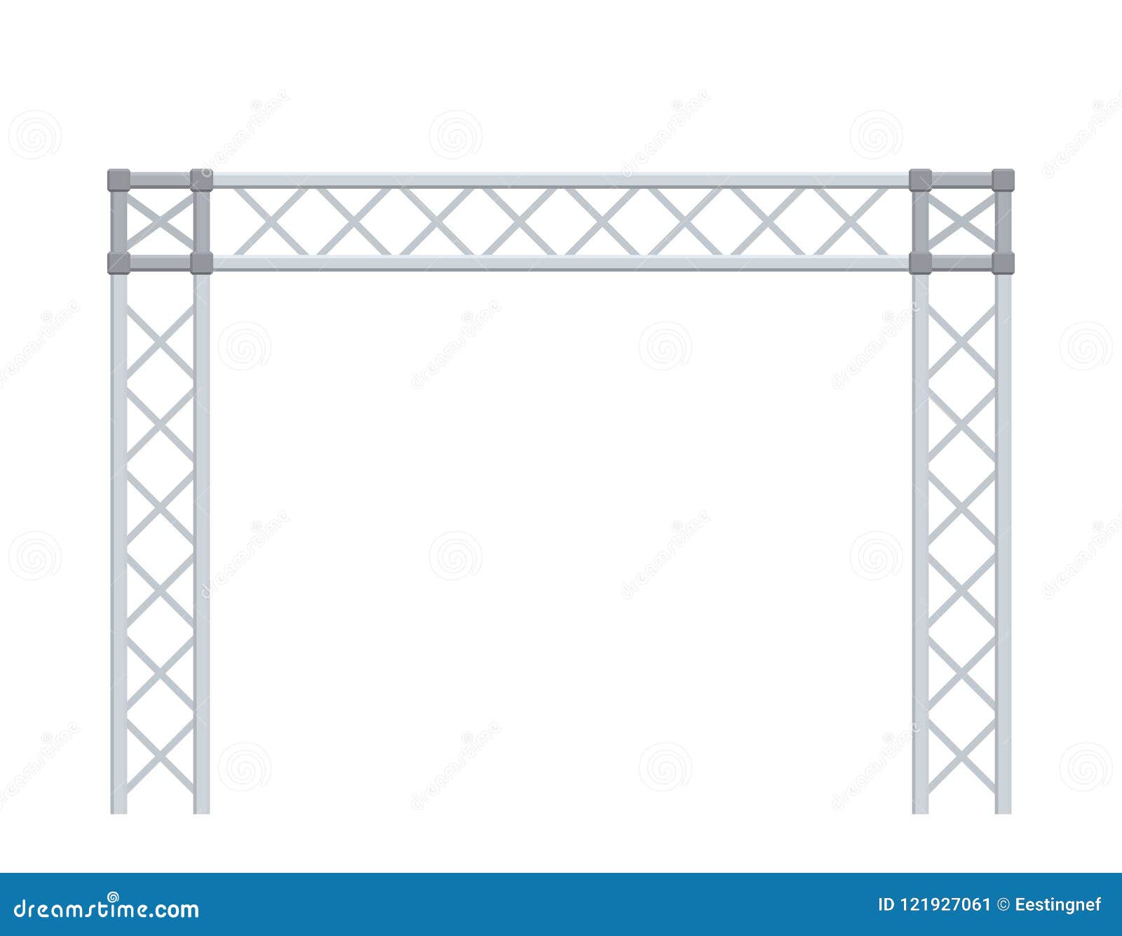 Truss Construction. Isolated on White Background Stock Vector ...