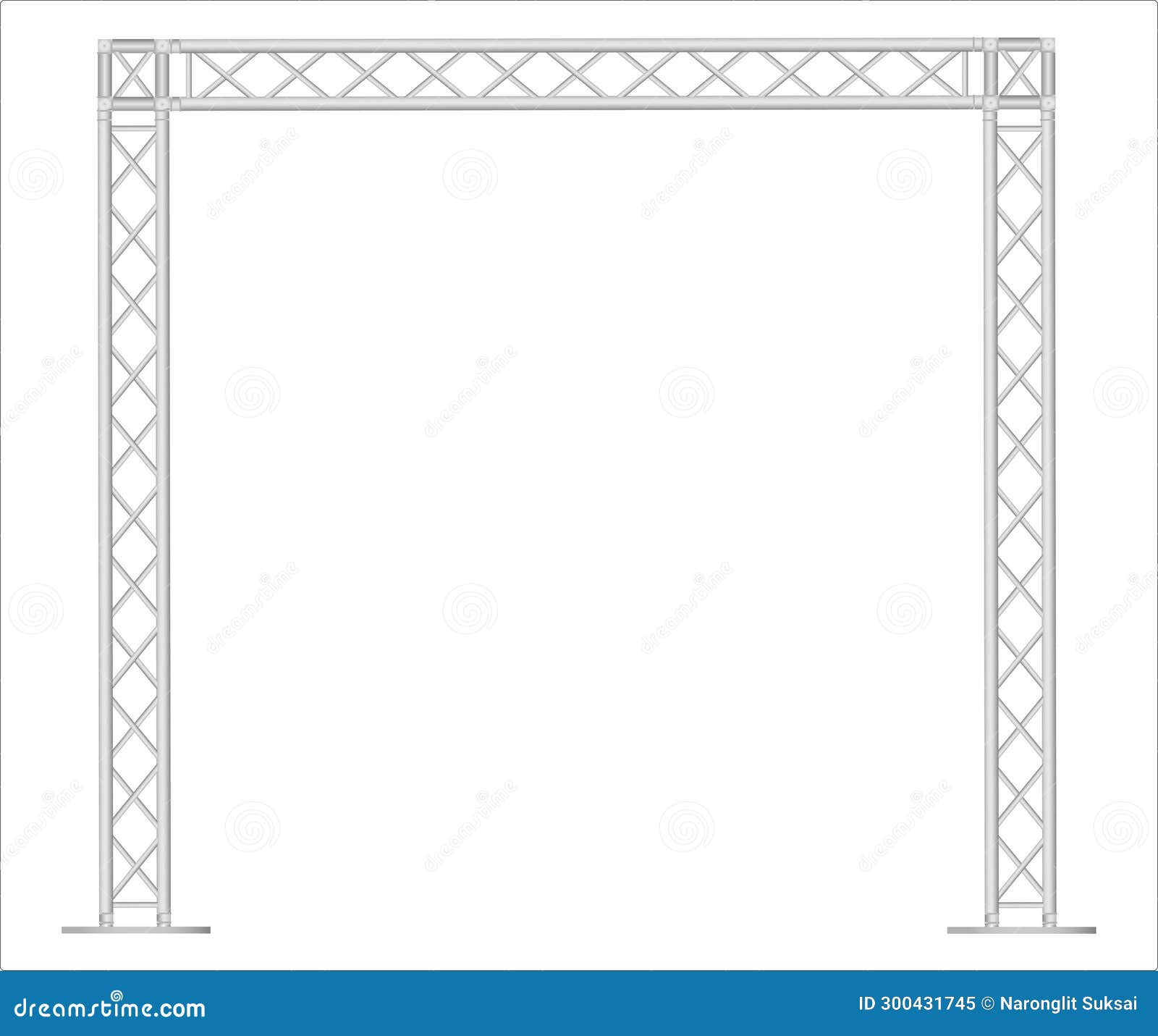 Truss Frame,sign Hanging Structure,stage Truss Stock Vector ...
