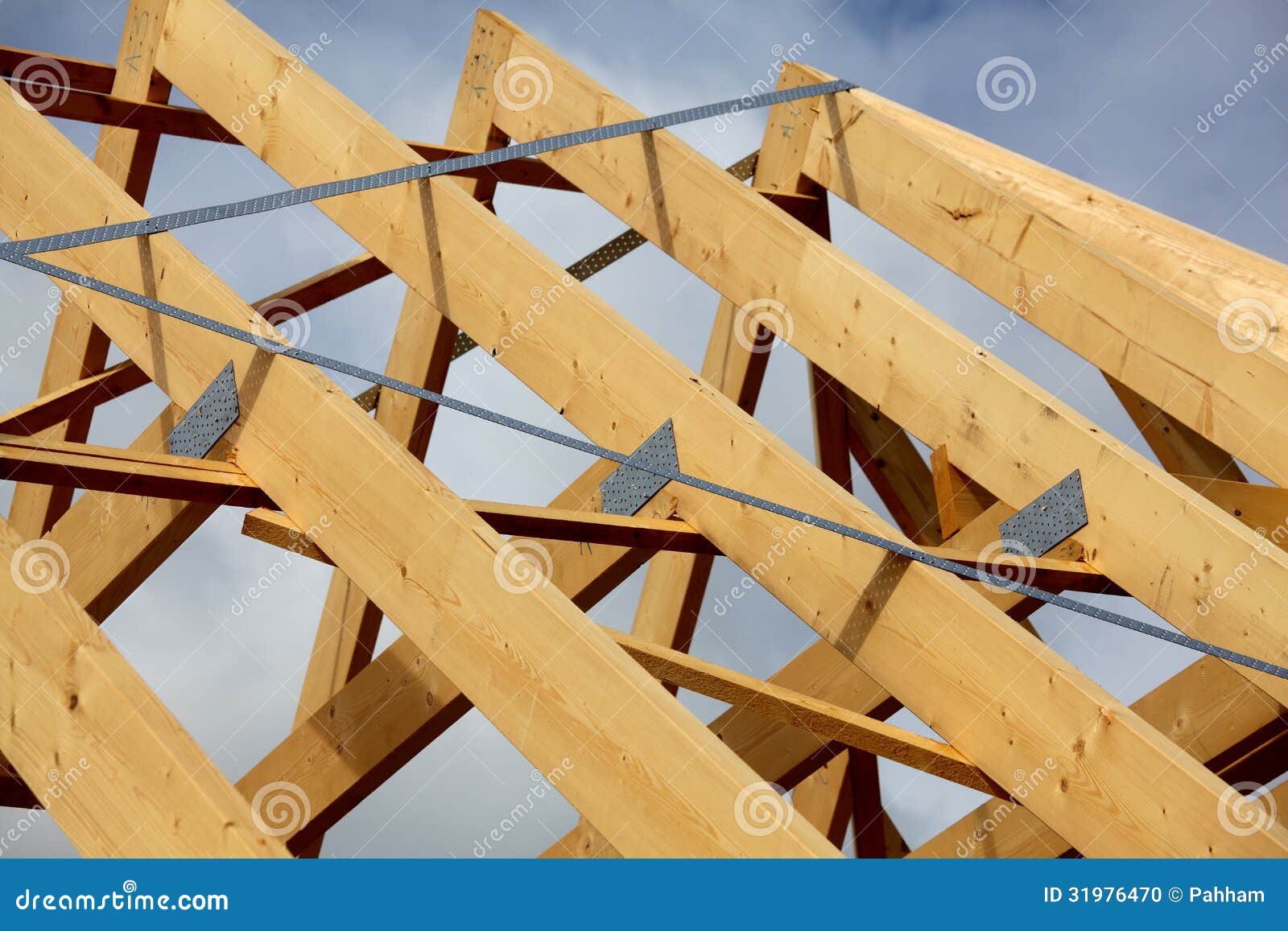 Truss framework stock photo. Image of realty, framework - 31976470