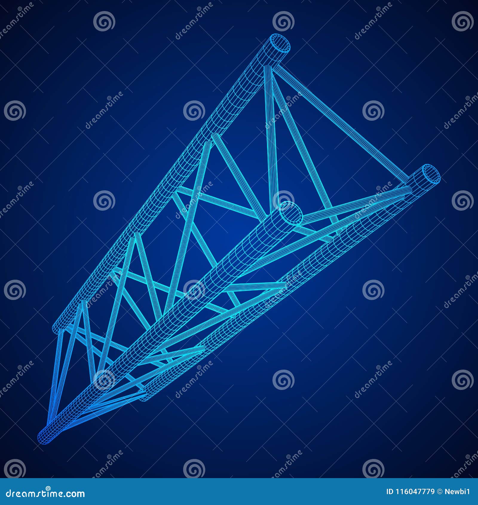 Truss girder element stock vector. Illustration of poly - 116047779