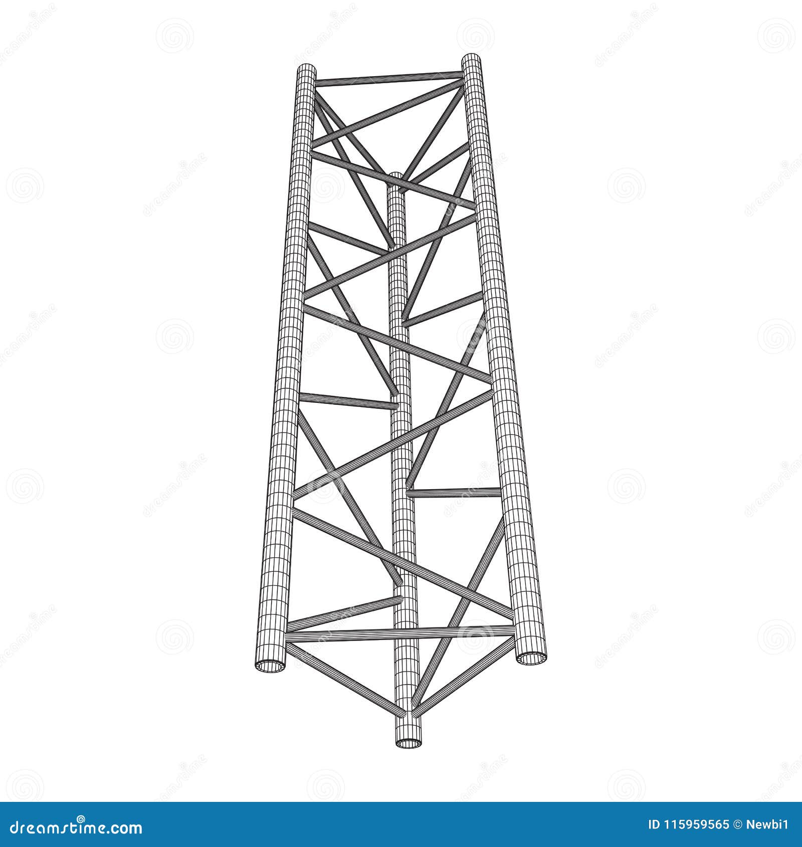 Truss girder element stock vector. Illustration of column - 115959565