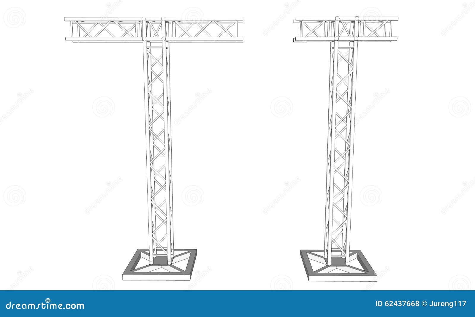 Truss system stock illustration. Illustration of trusses - 62437668