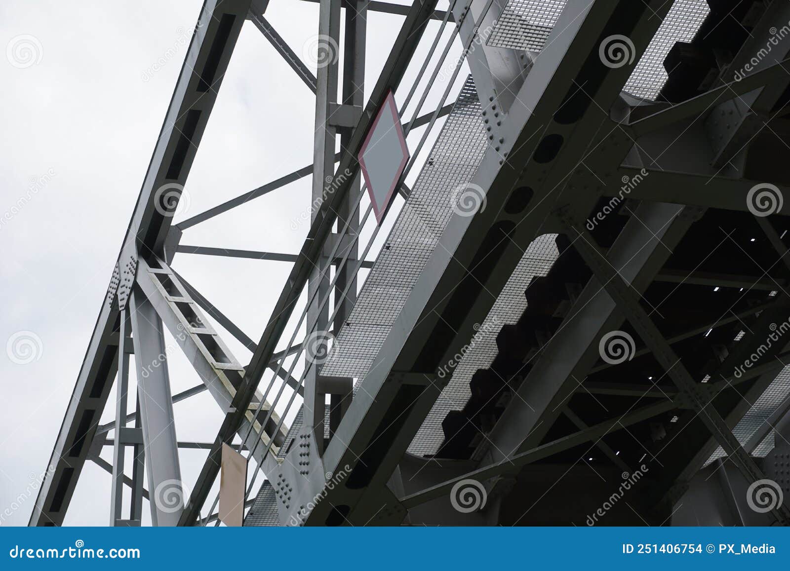 Truss Train Bridge - Side View Stock Photo - Image of bridge, steel ...