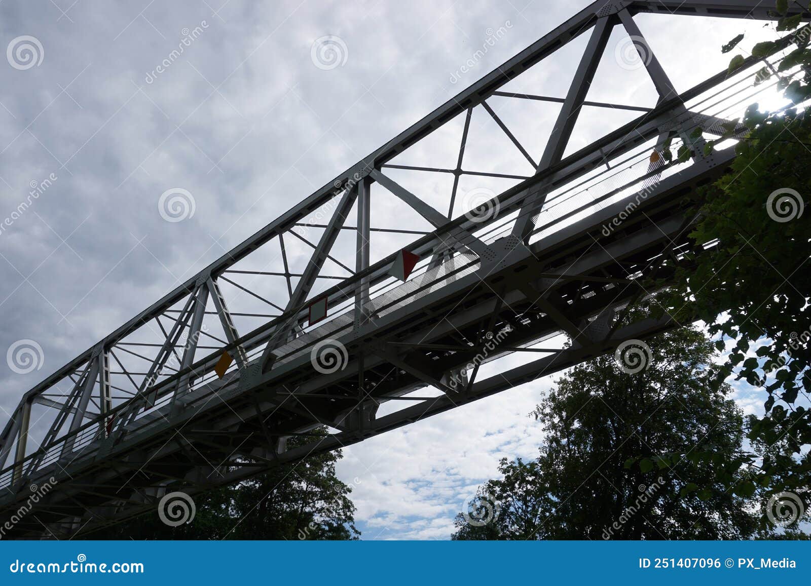 Truss Train Bridge - Side View Stock Photo - Image of architecture ...
