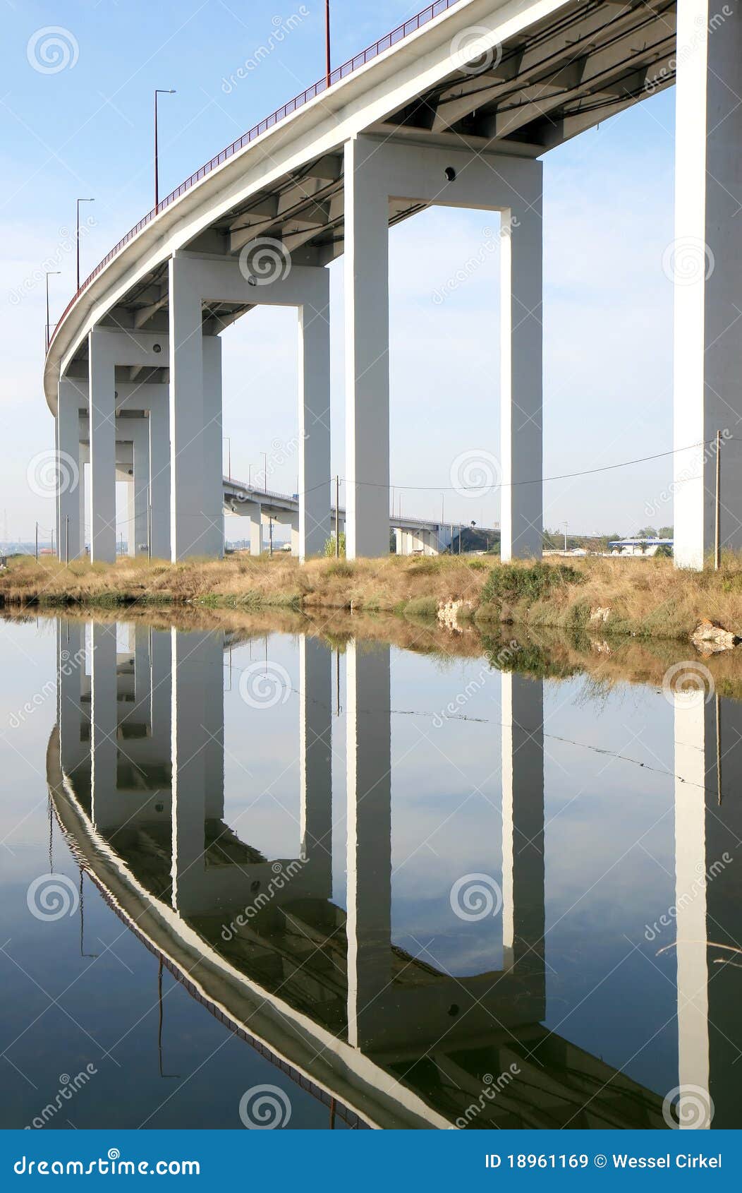 Trussed Beam Bridge Over Mondego River Royalty-Free Stock Photography ...