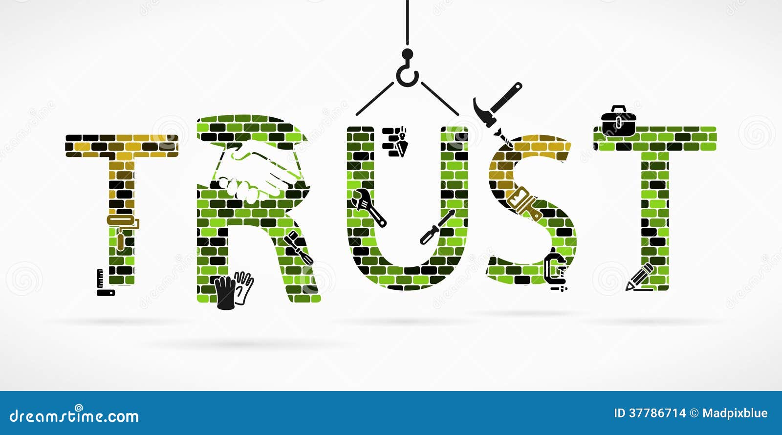 Trust stock vector. Illustration of plan, raise, abstract - 37786714