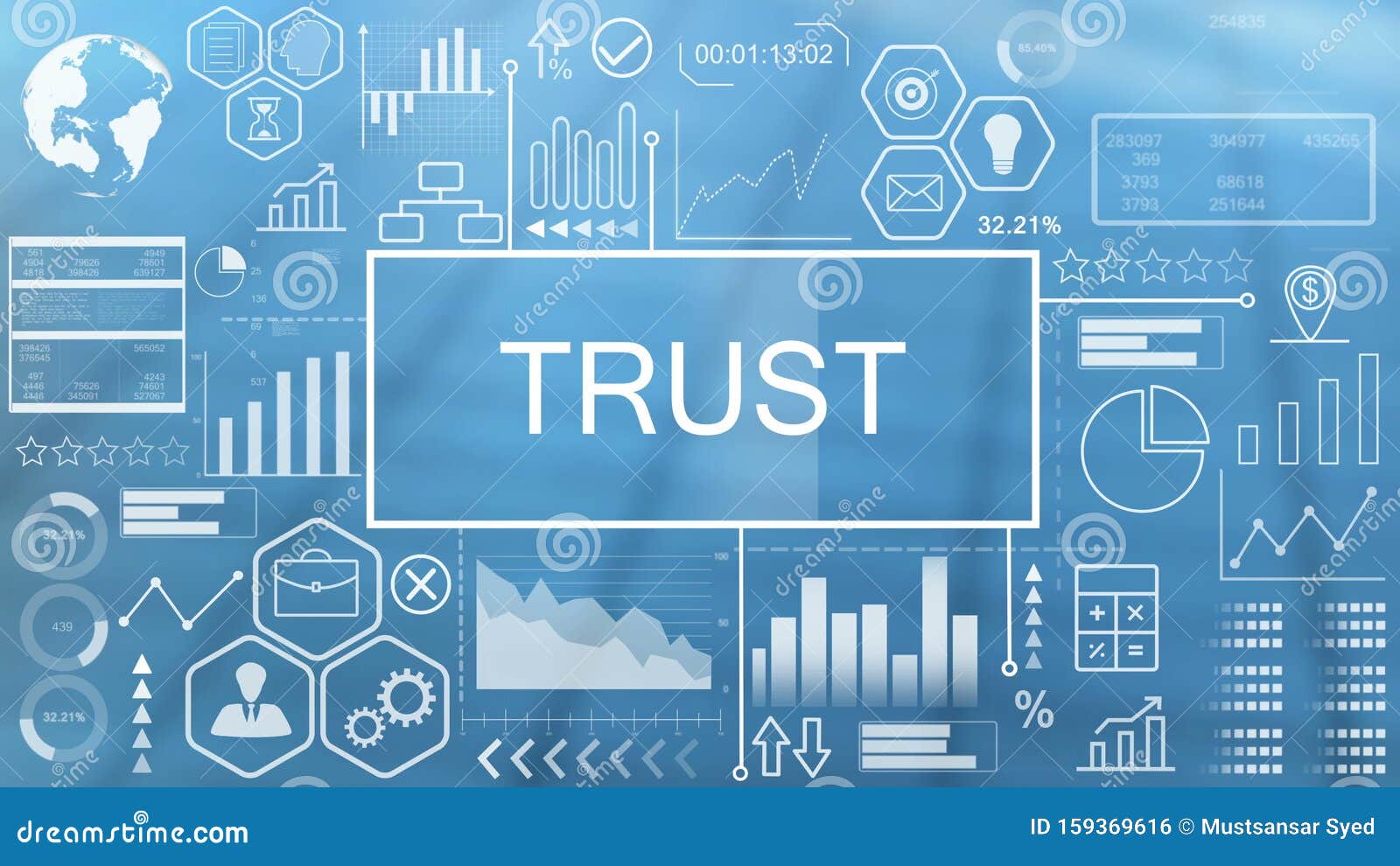 Trust, Animated Typography stock footage. Video of creativity - 159369616