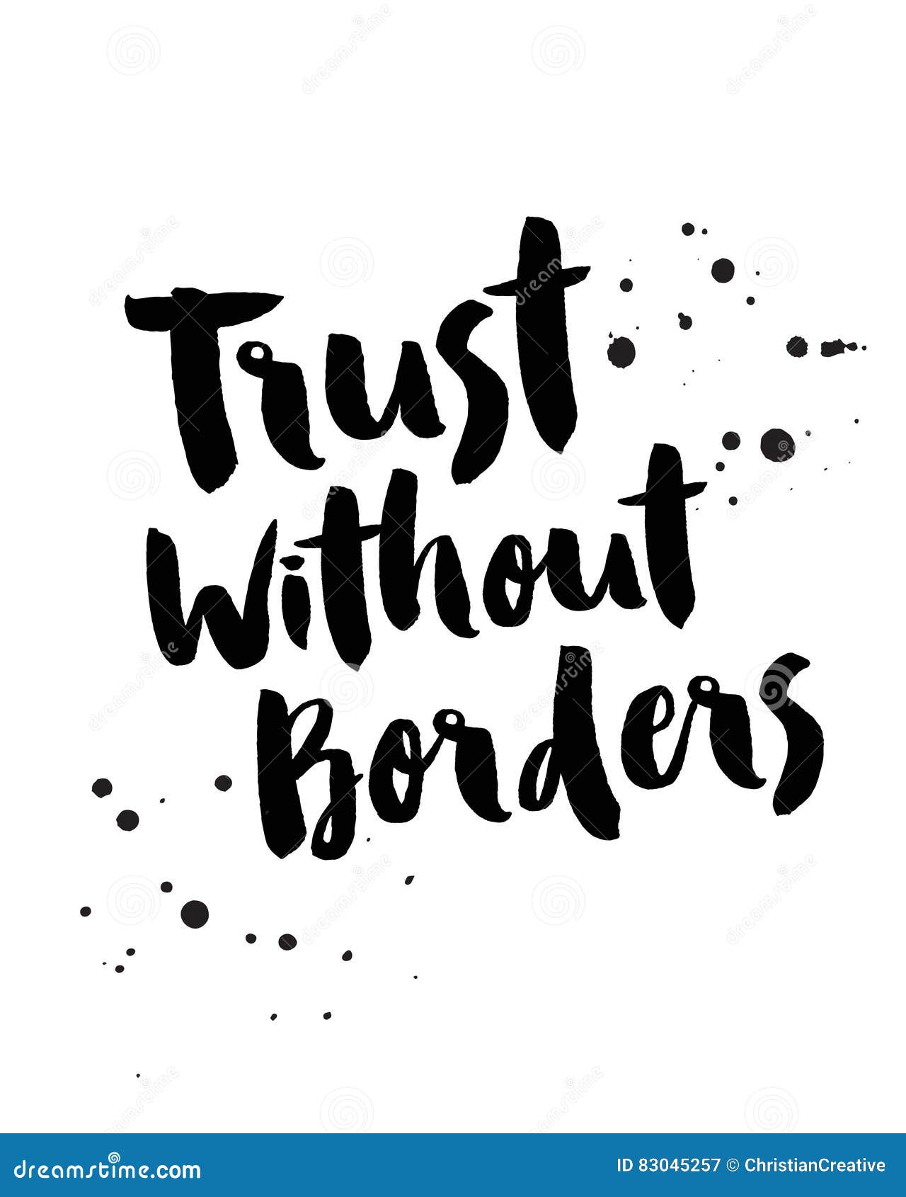 Trust without Borders stock illustration. Illustration of graffiti ...