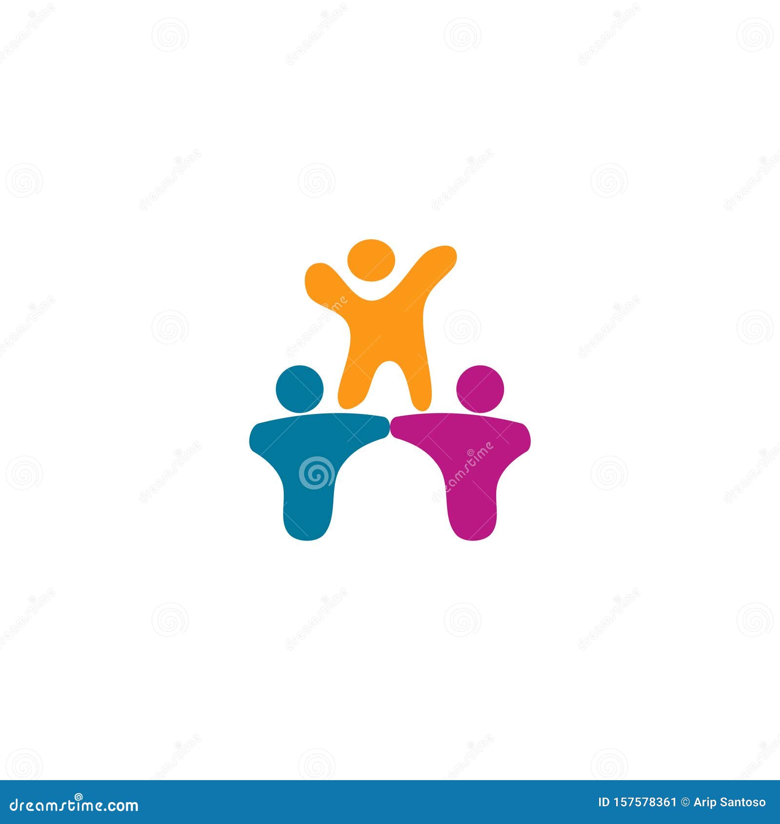 Trust Commitment Teamwork Together Business Illustration Vector Stock ...