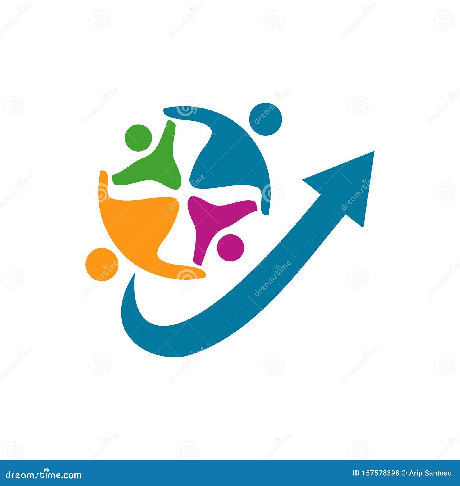 Trust Commitment Teamwork Together Business Illustration Vector Stock ...