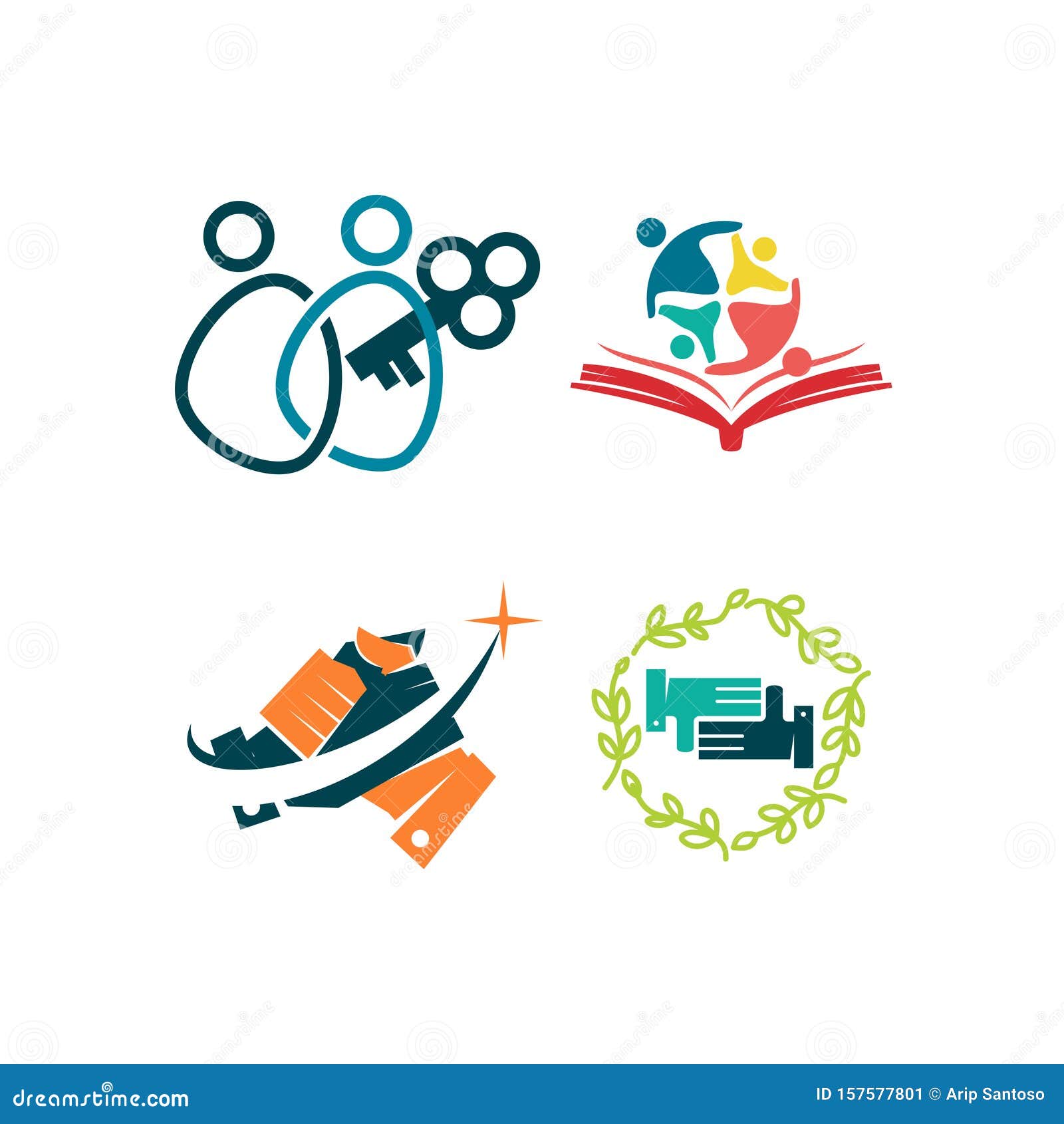 Trust Commitment Teamwork Together Business Illustration Vector Stock ...