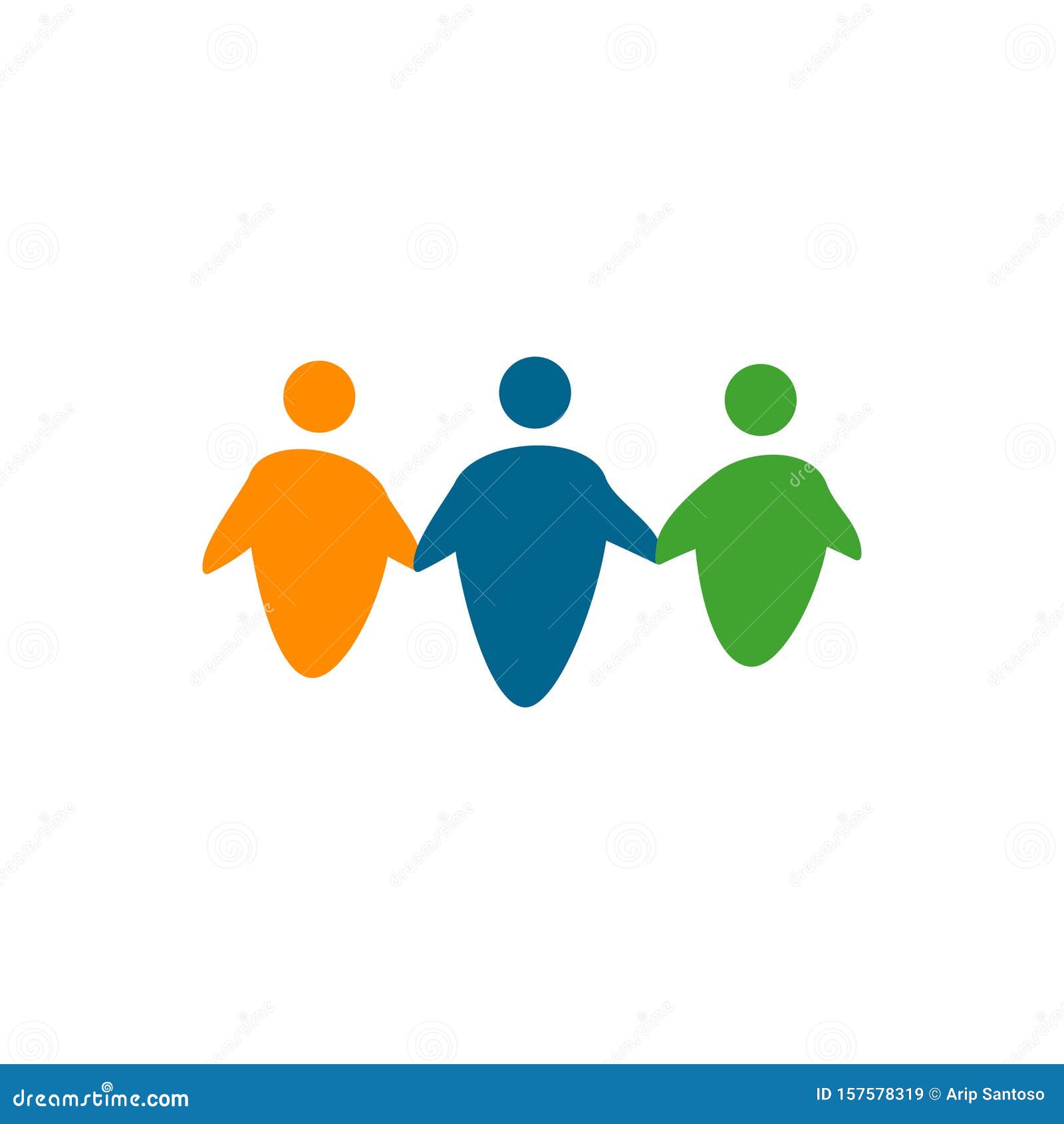 Trust Commitment Teamwork Together Business Illustration Vector Stock ...