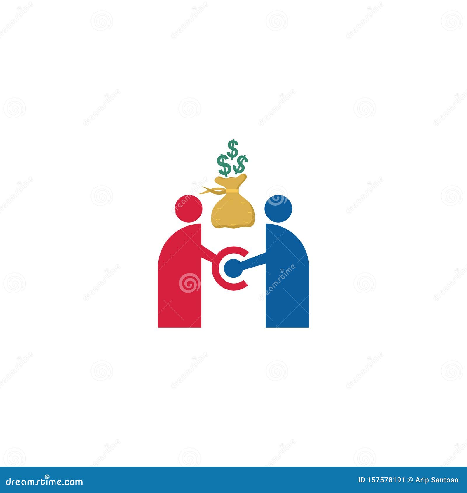 Trust Commitment Teamwork Together Business Illustration Vector Stock ...