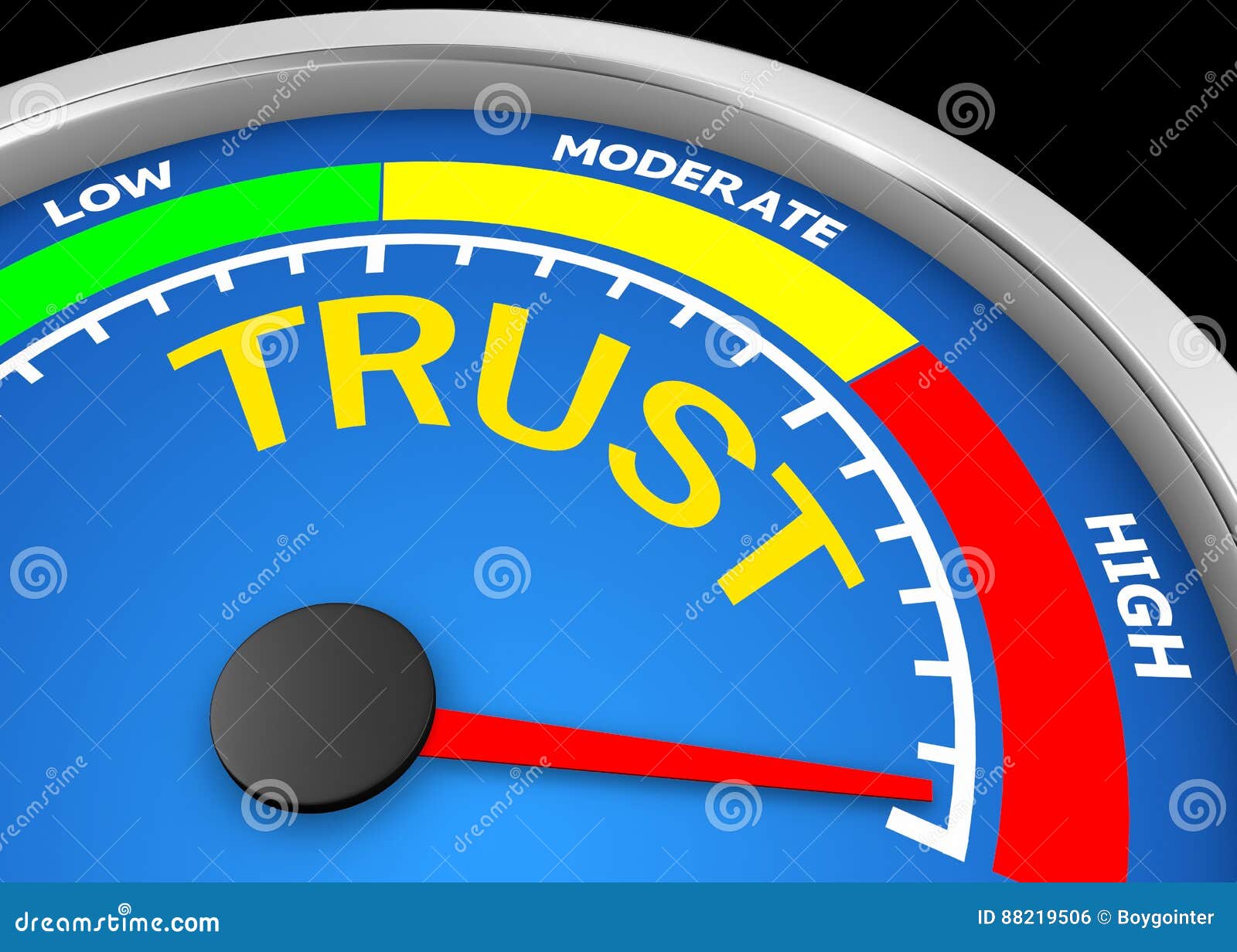 Trust stock illustration. Illustration of loyalty, meter - 88219506