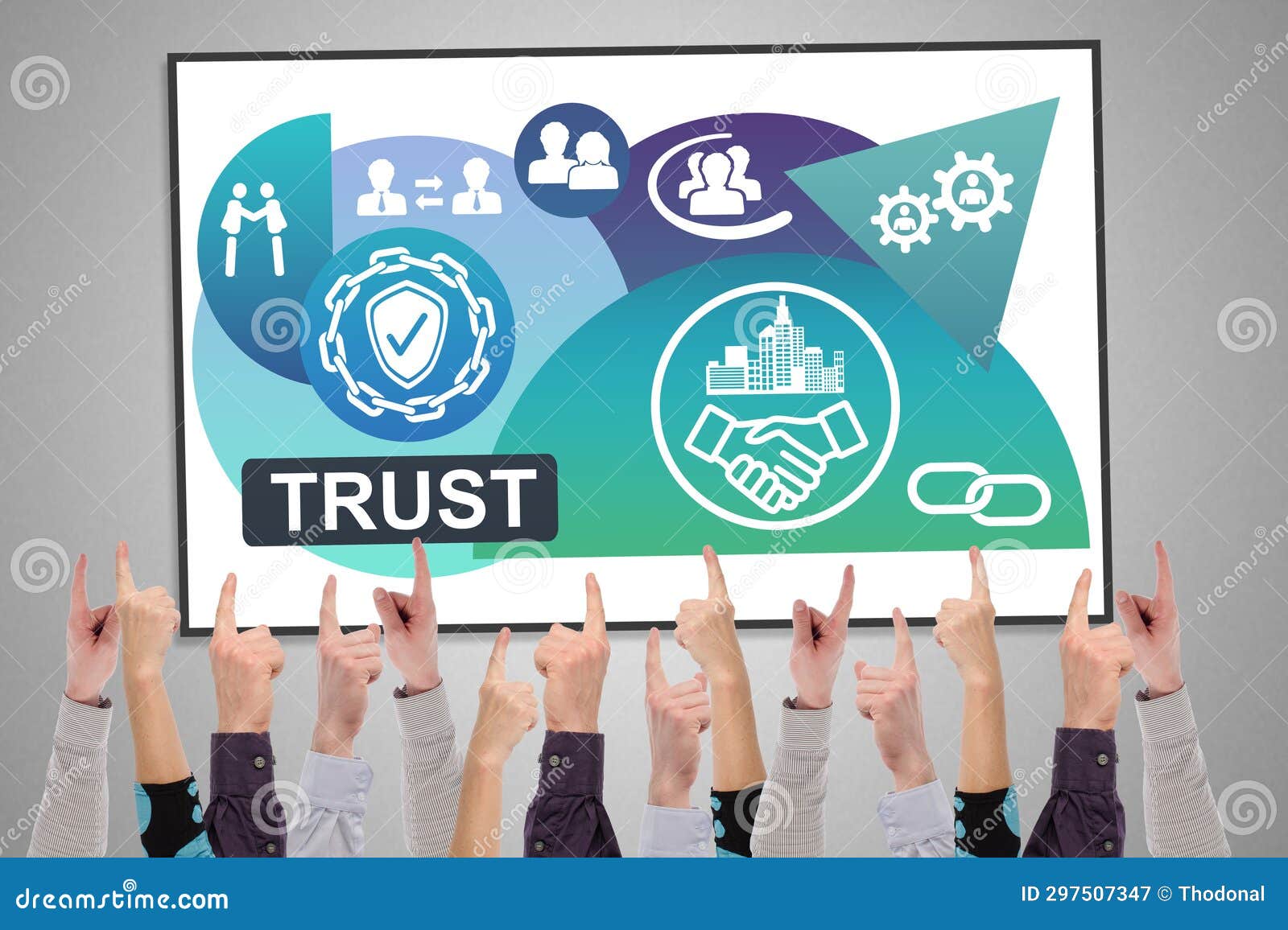 Trust Concept on a Whiteboard Stock Image - Image of trust, reliability ...