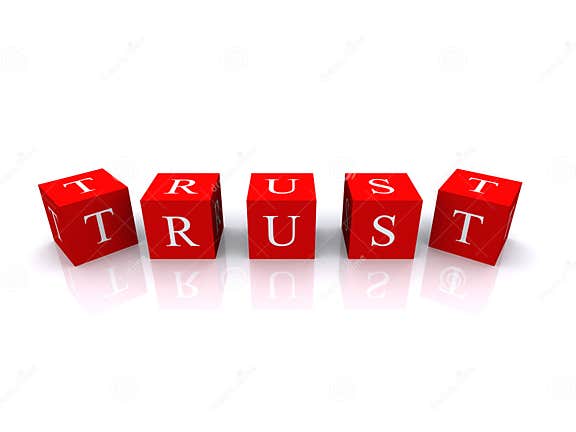 Trust cube illustration stock illustration. Illustration of square ...