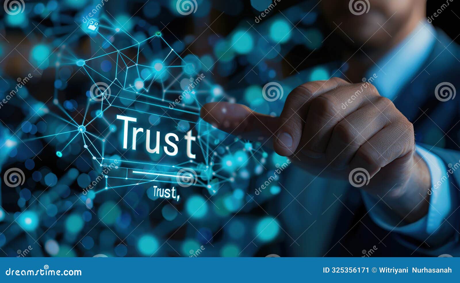 Trust In The Digital Age A Concept Of Security And Reliability Stock