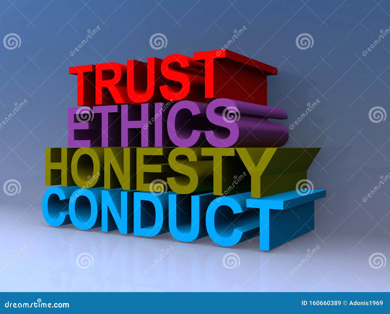 Trust, Ethics, Honesty, Conduct Stock Illustration - Illustration of ...