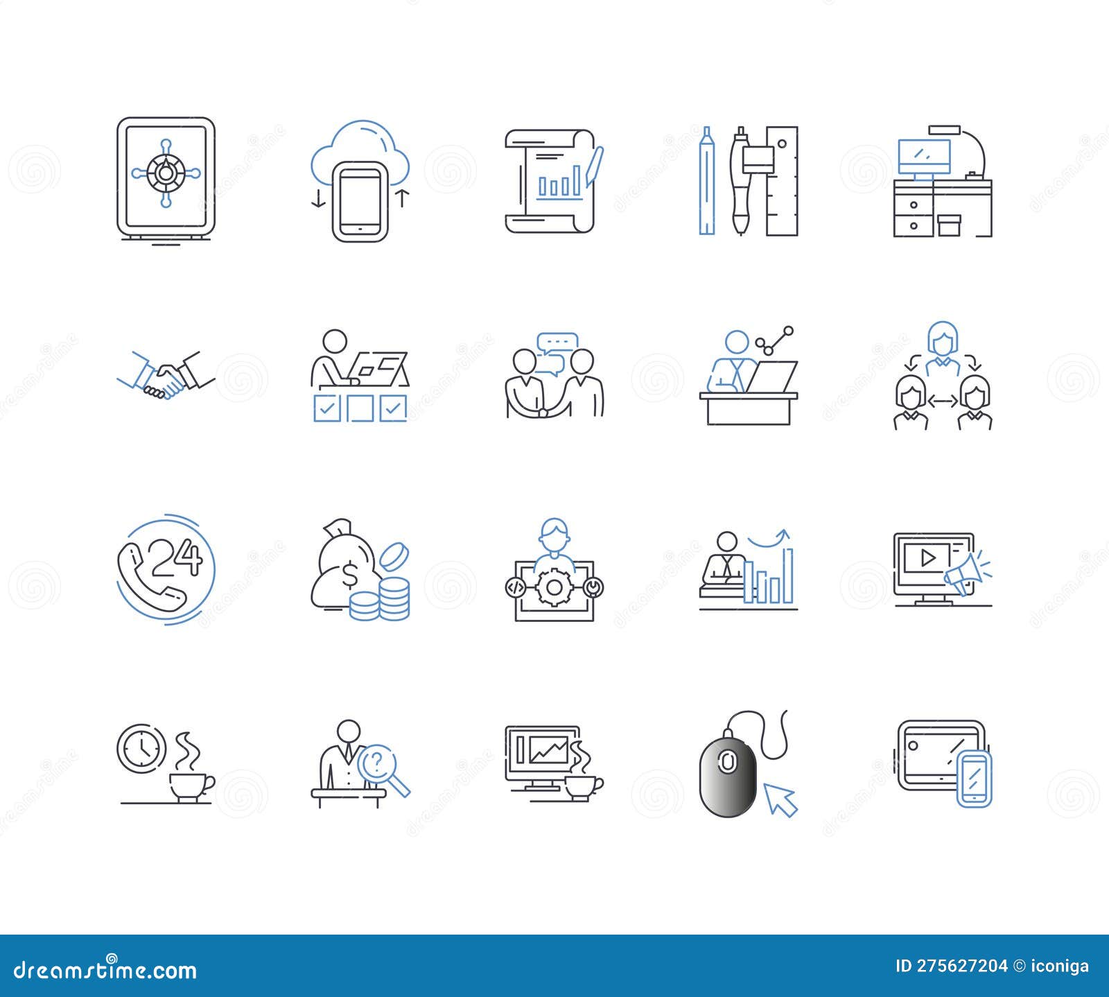 Trust Foundation Line Icons Collection. Integrity, Hsty, Reliability ...