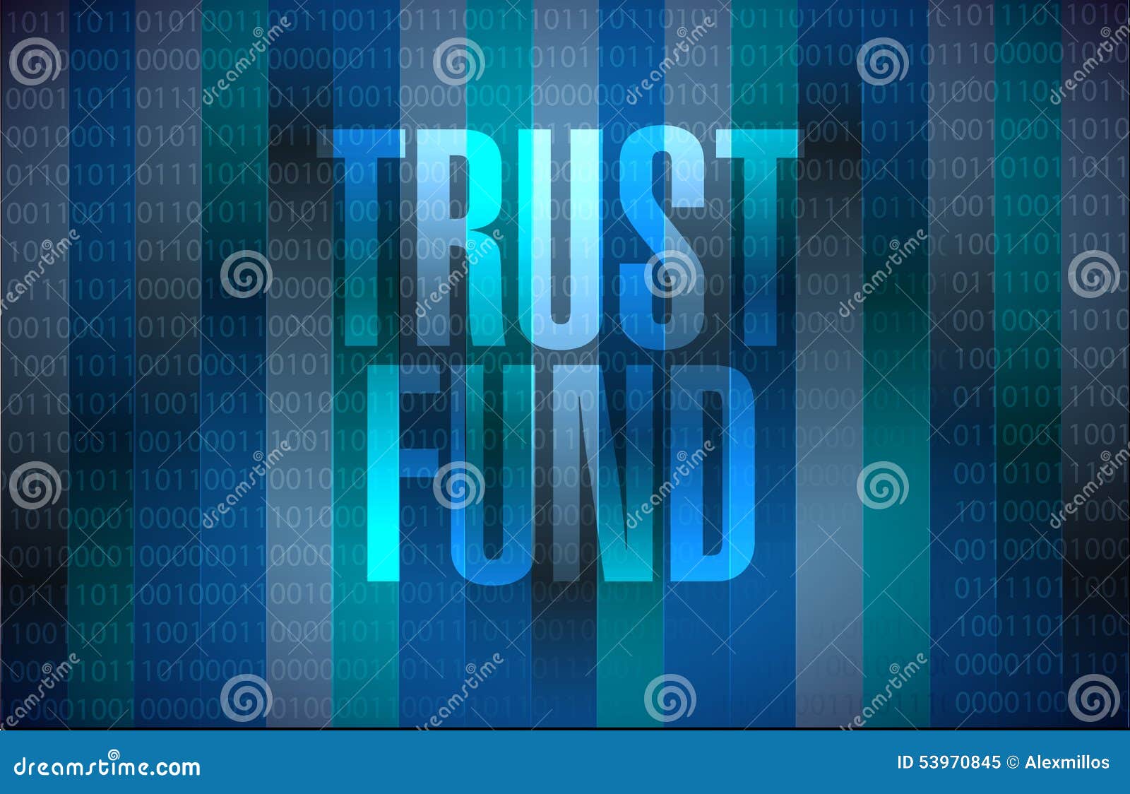 Trust Fund Sign Concept Illustration Stock Illustration - Illustration ...