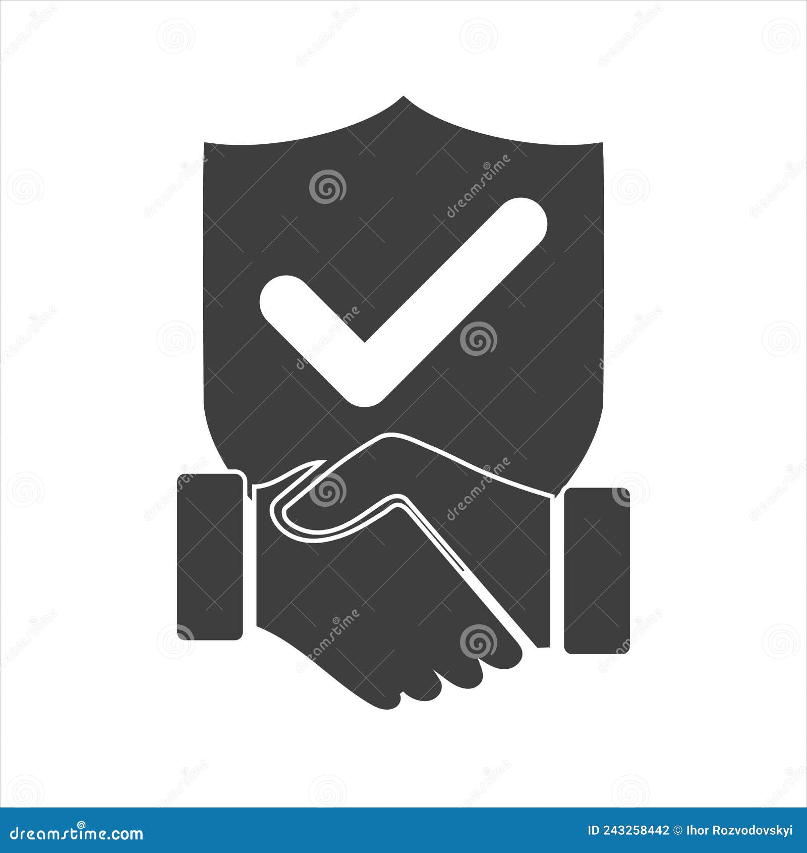 Trust Icon Vector. Handshake Icon. Partnership and Agreement Symbol ...