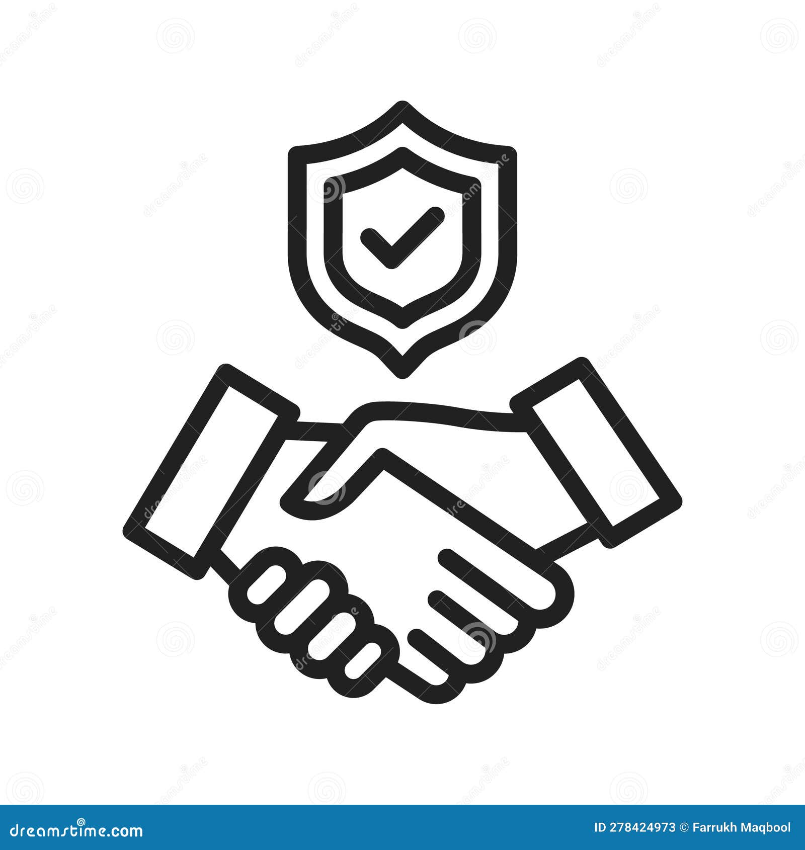 Trust icon vector image. stock vector. Illustration of morality - 278424973