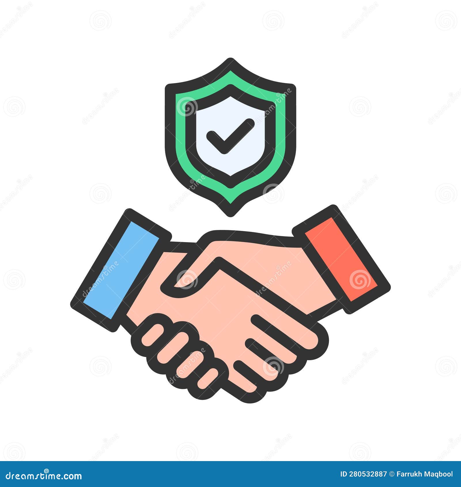Trust icon vector image. stock vector. Illustration of isolated - 280532887