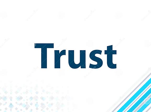 Trust Modern Flat Design Blue Abstract Background Stock Illustration ...