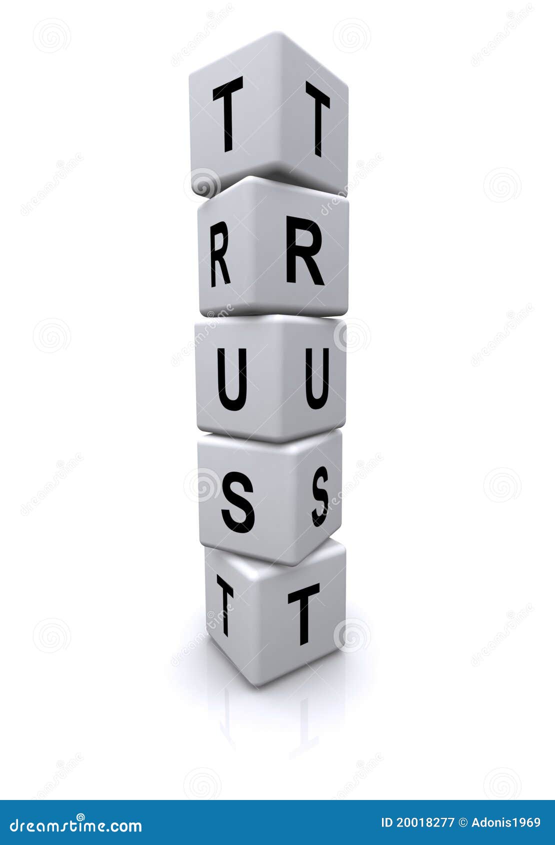 Trust letter cubes stock image. Image of letters, expectations - 20018277