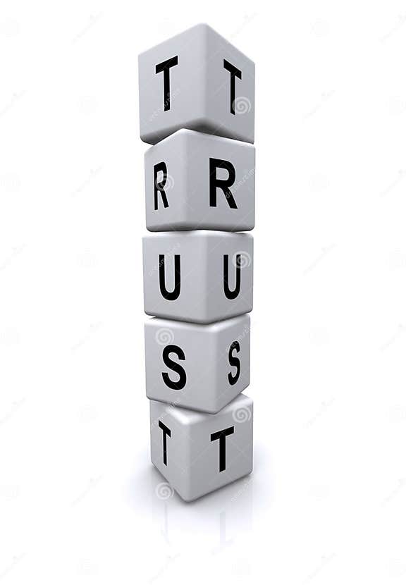 Trust letter cubes stock image. Image of letters, expectations - 20018277
