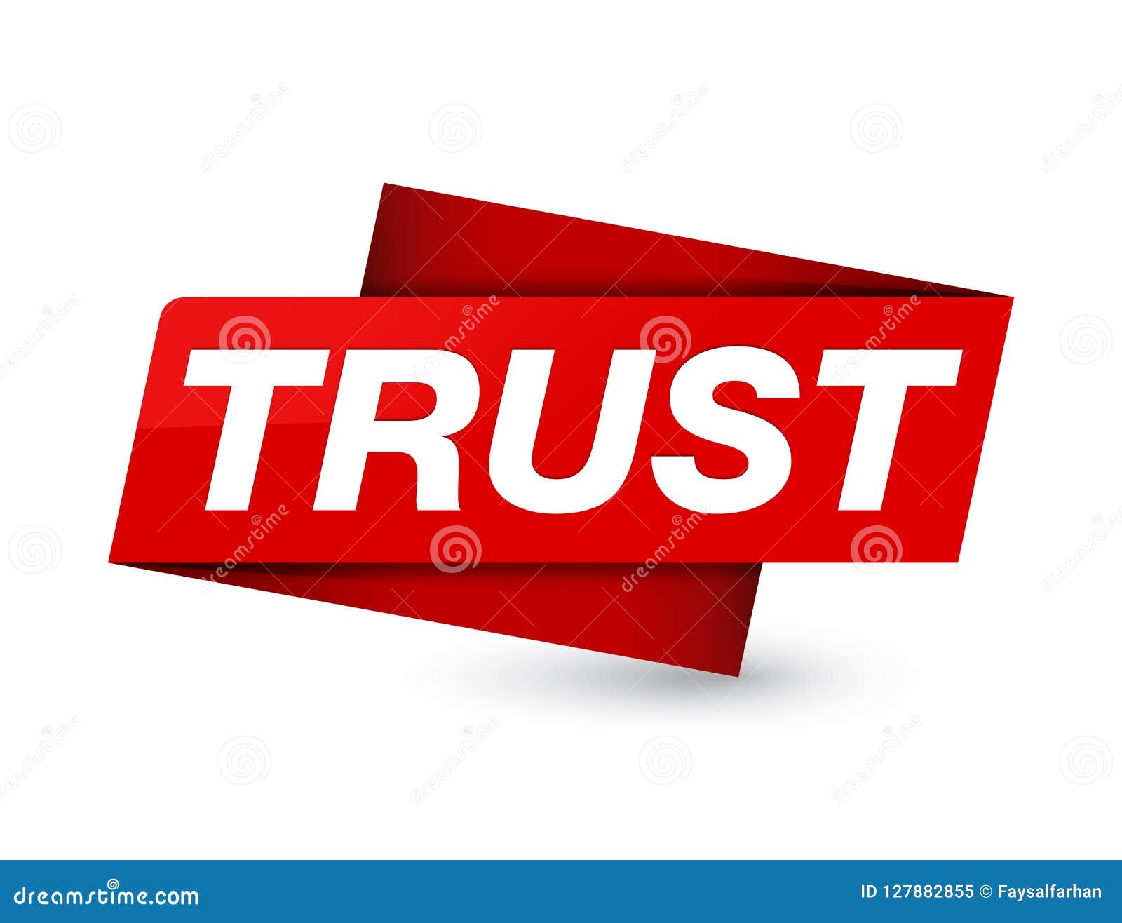 Trust premium red tag sign stock illustration. Illustration of premium ...