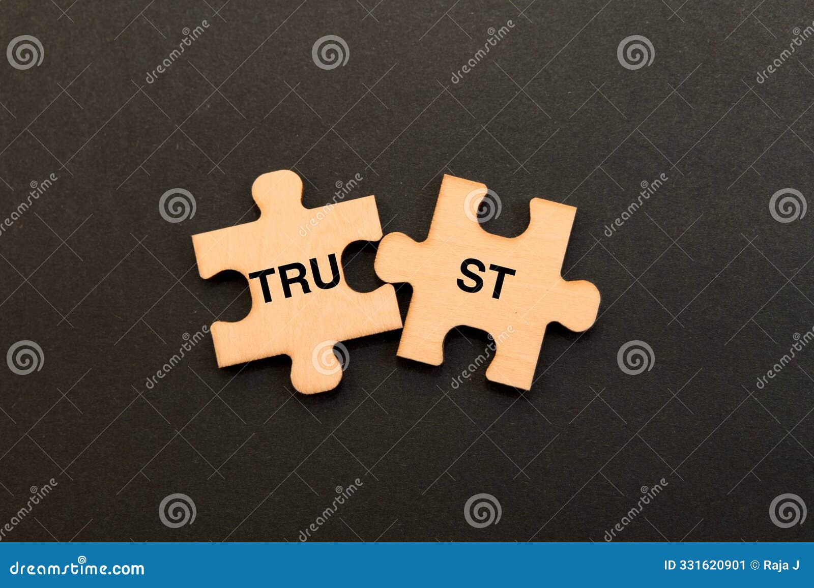 Trust Puzzle Pieces stock image. Image of links, honesty - 331620901