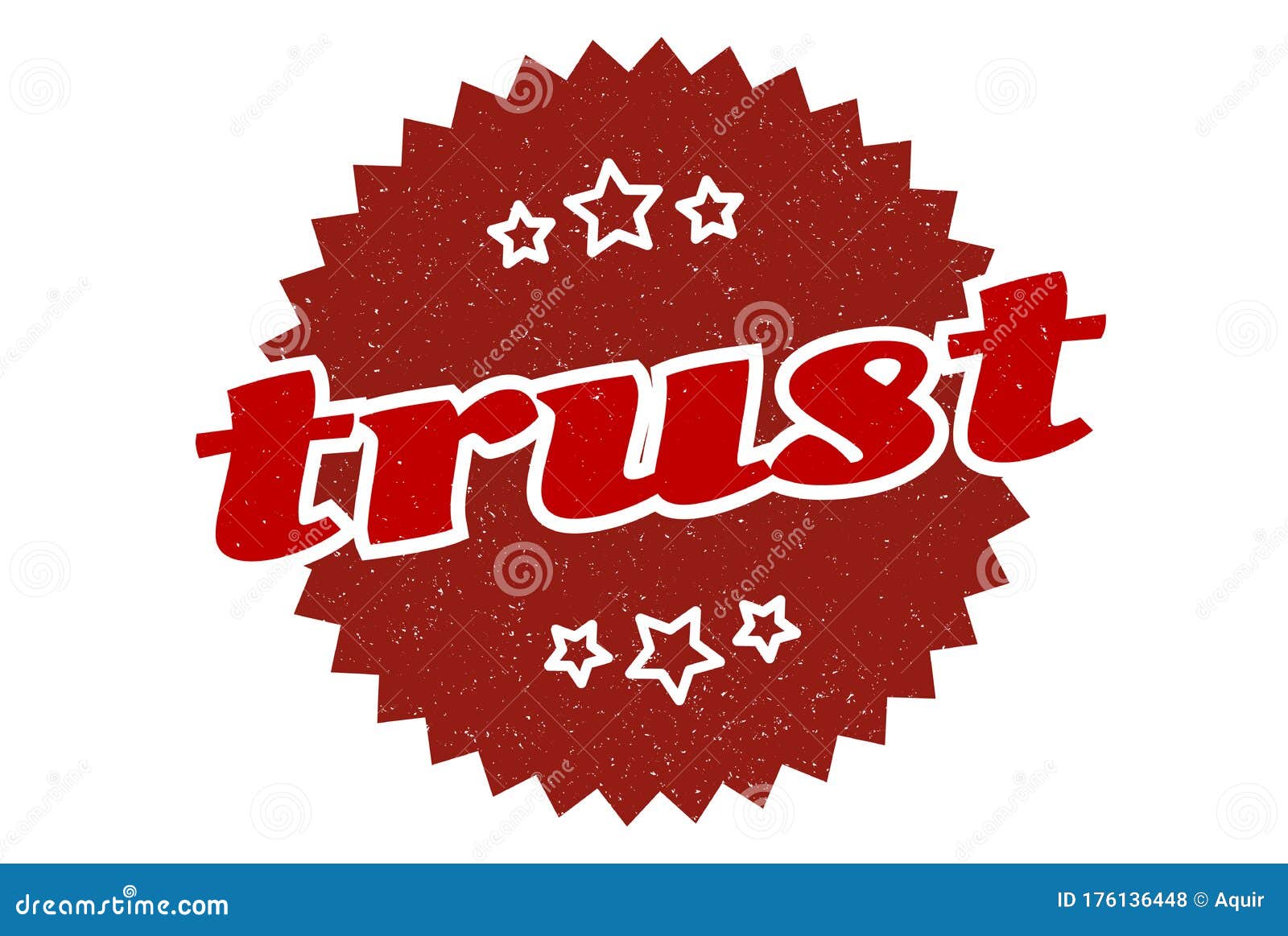 Trust Sign. Trust Vintage Retro Label Stock Vector - Illustration of ...