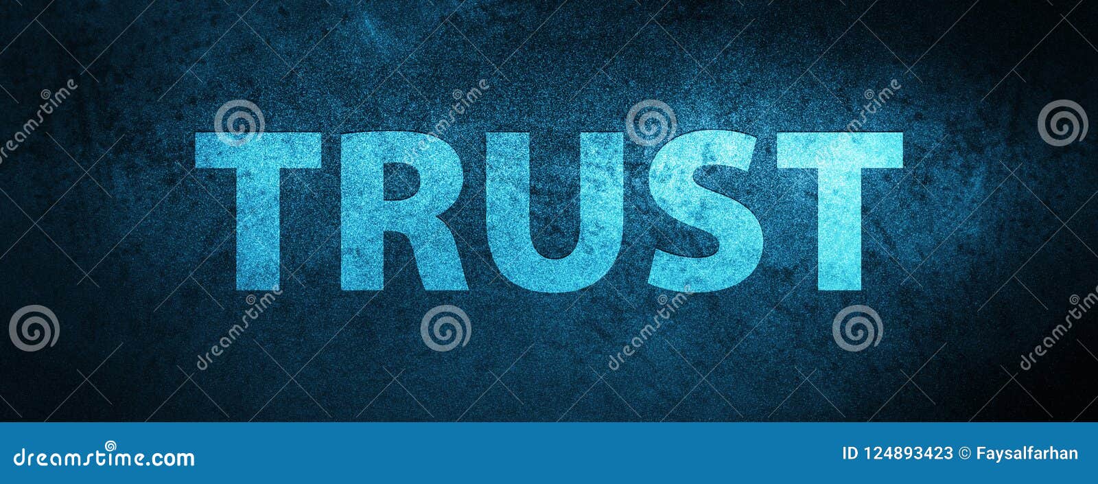 Trust Special Blue Banner Background Stock Illustration - Illustration ...