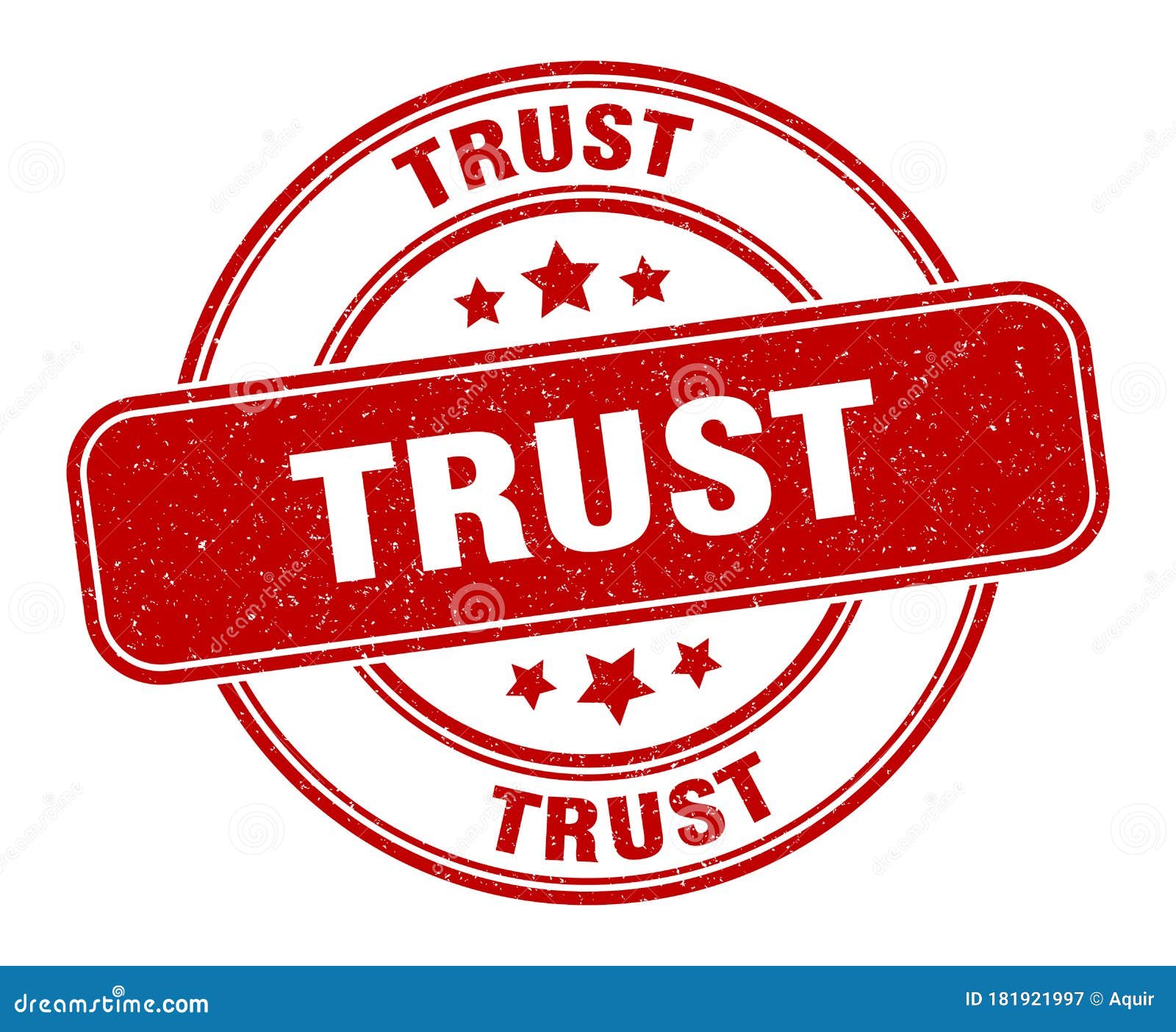 Trust Stamp. Trust Round Grunge Sign Stock Vector - Illustration of ...