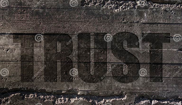 Trust stone concept stock image. Image of trustworthy - 161609839