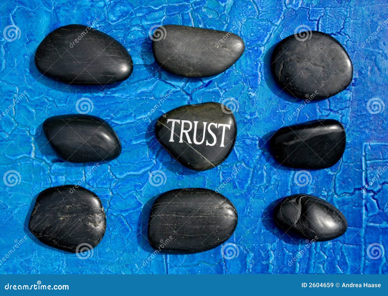 Trust stones stock image. Image of blue, unity, nine, pebble - 2604659