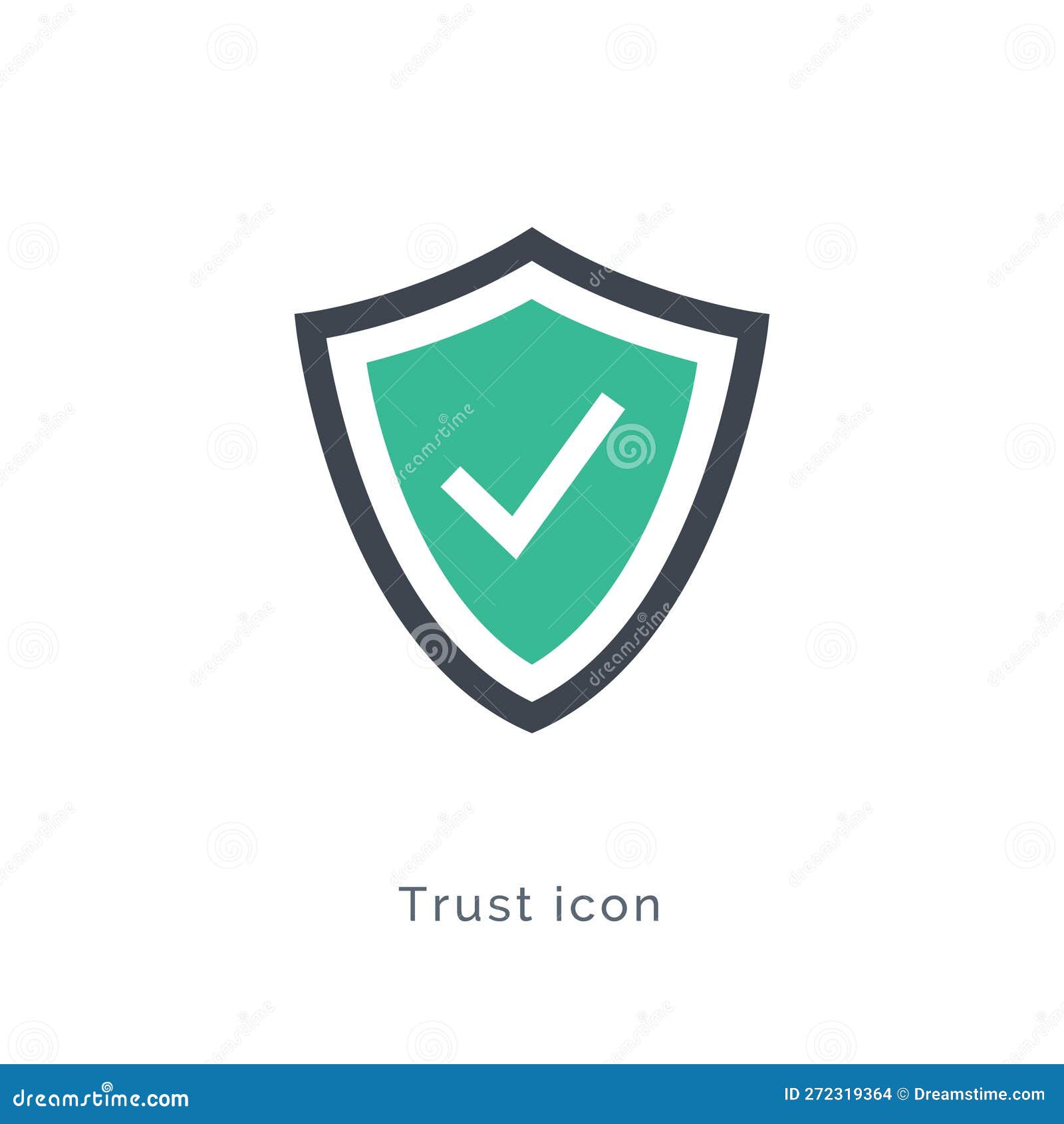 Trust Vector Control Shield Icon. Outline Quality Trust Privacy Secure ...