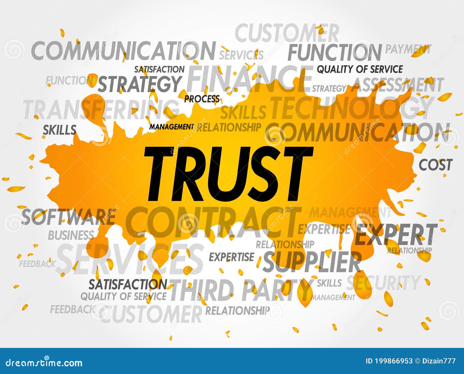 Trust word cloud stock illustration. Illustration of hope - 199866953