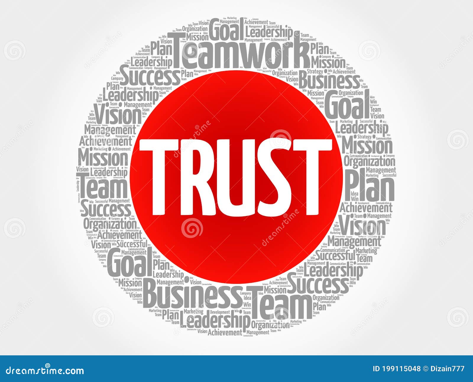Trust word cloud collage stock illustration. Illustration of health ...