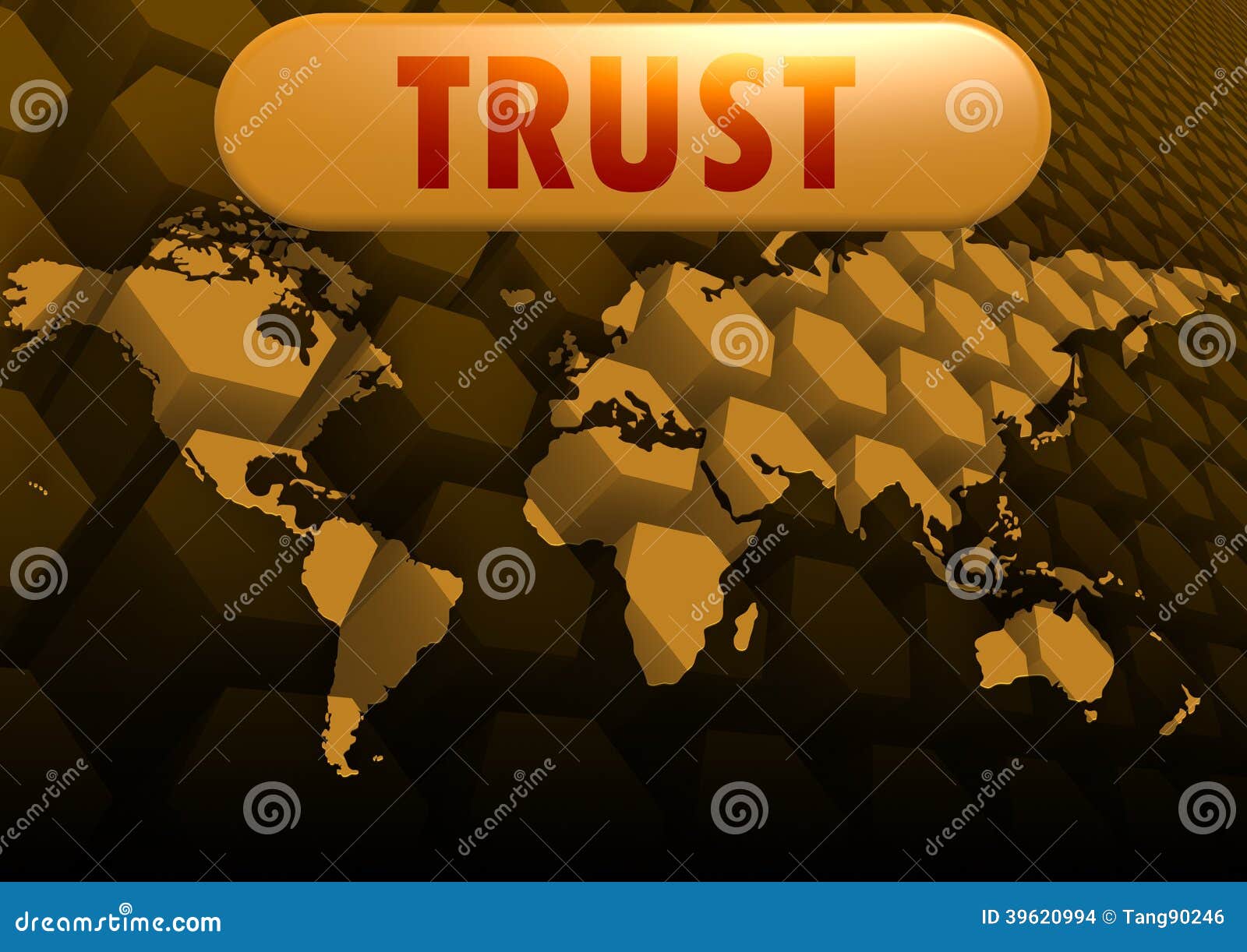 Trust world map stock illustration. Illustration of emblem - 39620994