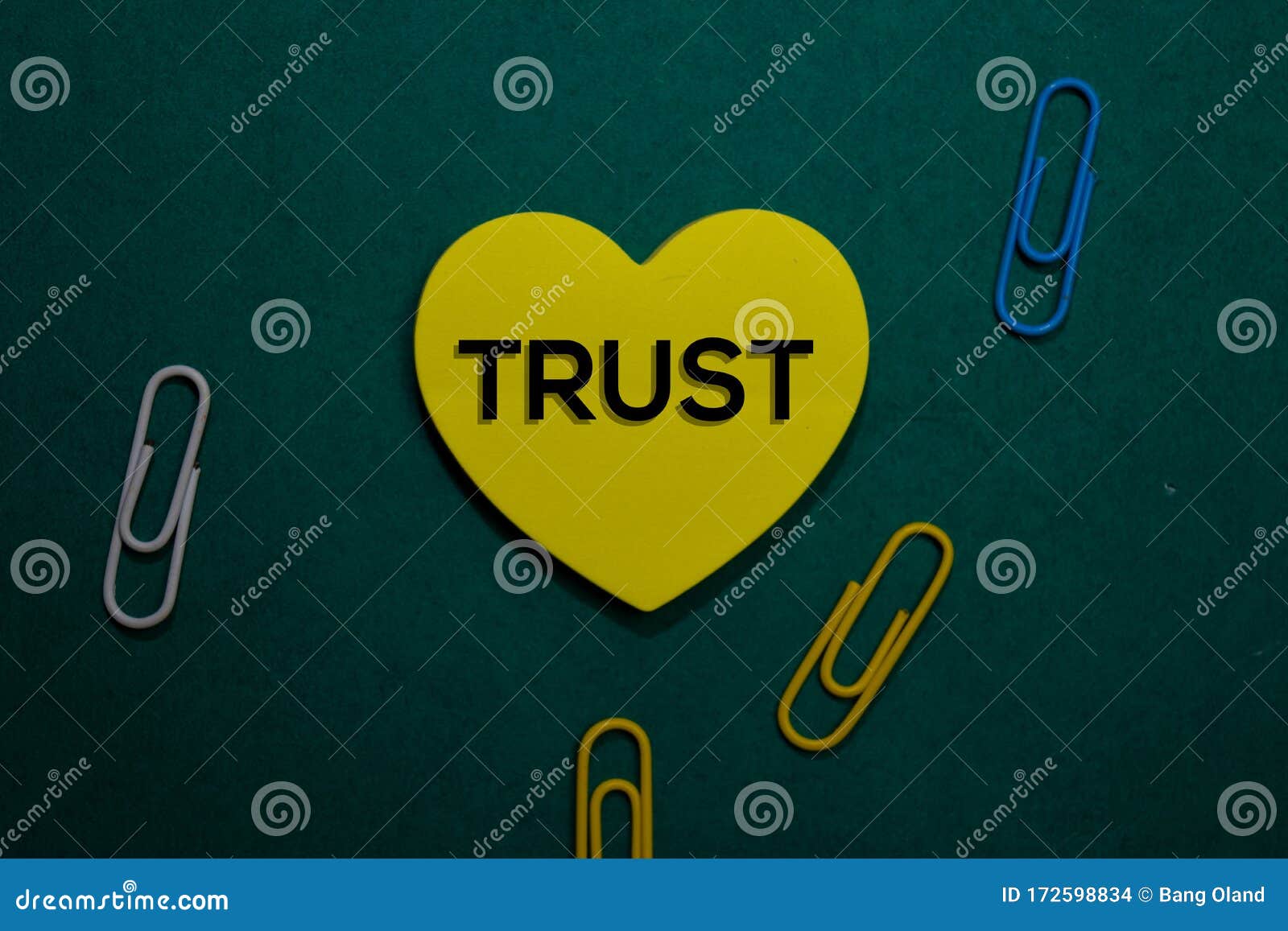 Trust Write on a Sticky Note Isolated on Office Desk Stock Photo ...