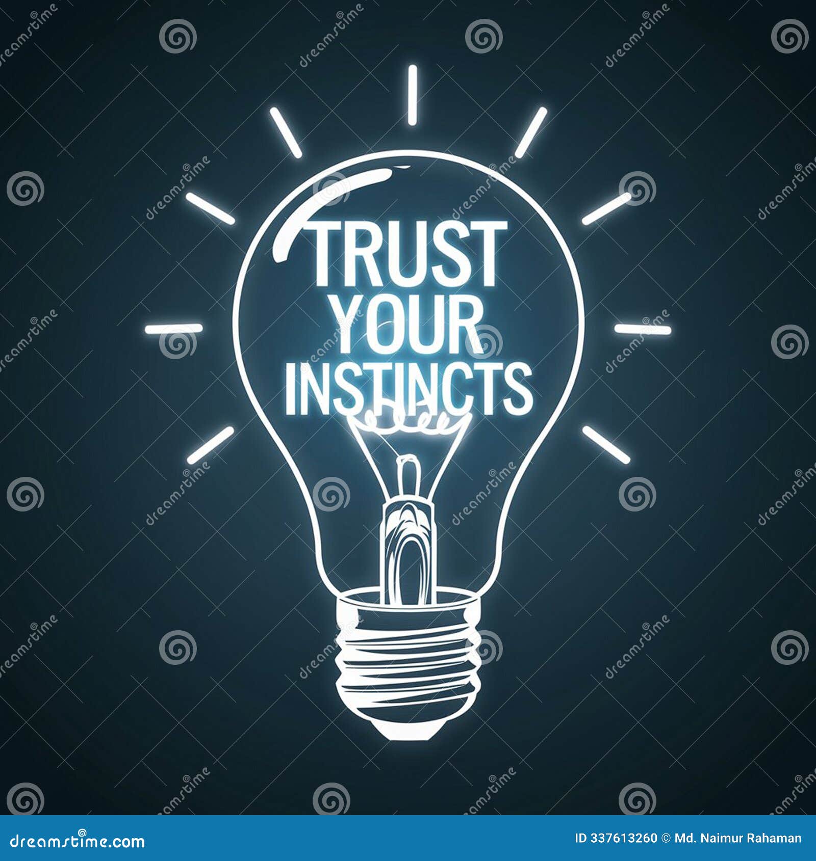 "Trust Your Instincts." Premium Vector Royalty-Free Stock Image ...