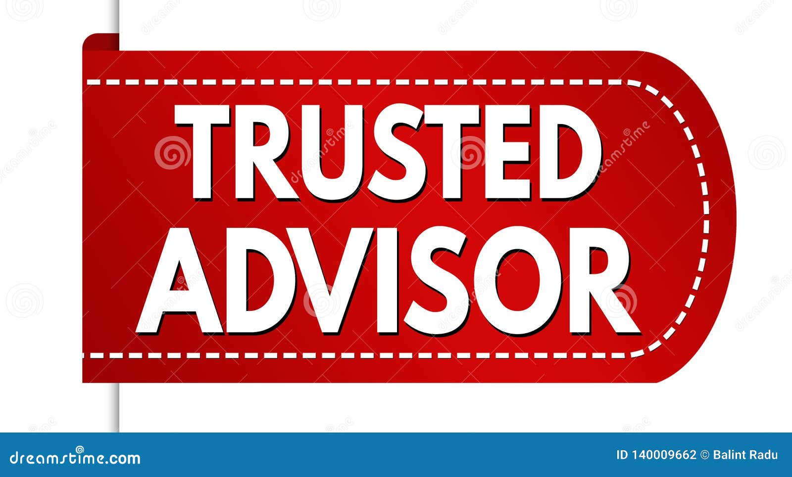 Trusted Advisor Label or Sticker Stock Vector - Illustration of ...