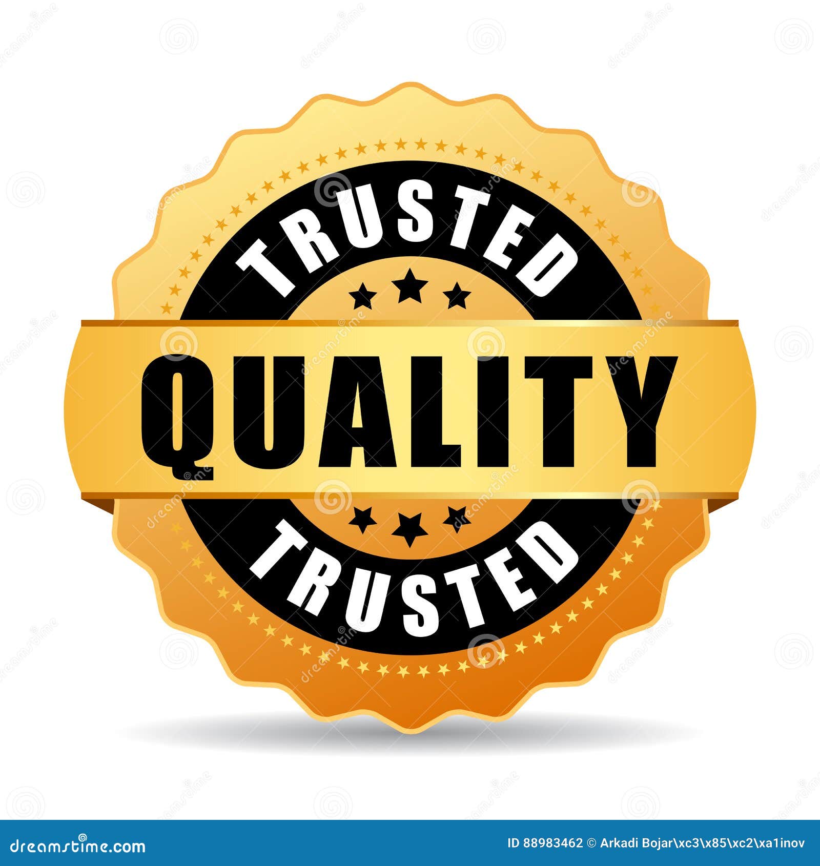 Trusted Quality Gold Vector Seal Stock Vector - Illustration of ... Trusted Quality Gold Vector Seal Stock Vector - Illustration of ...