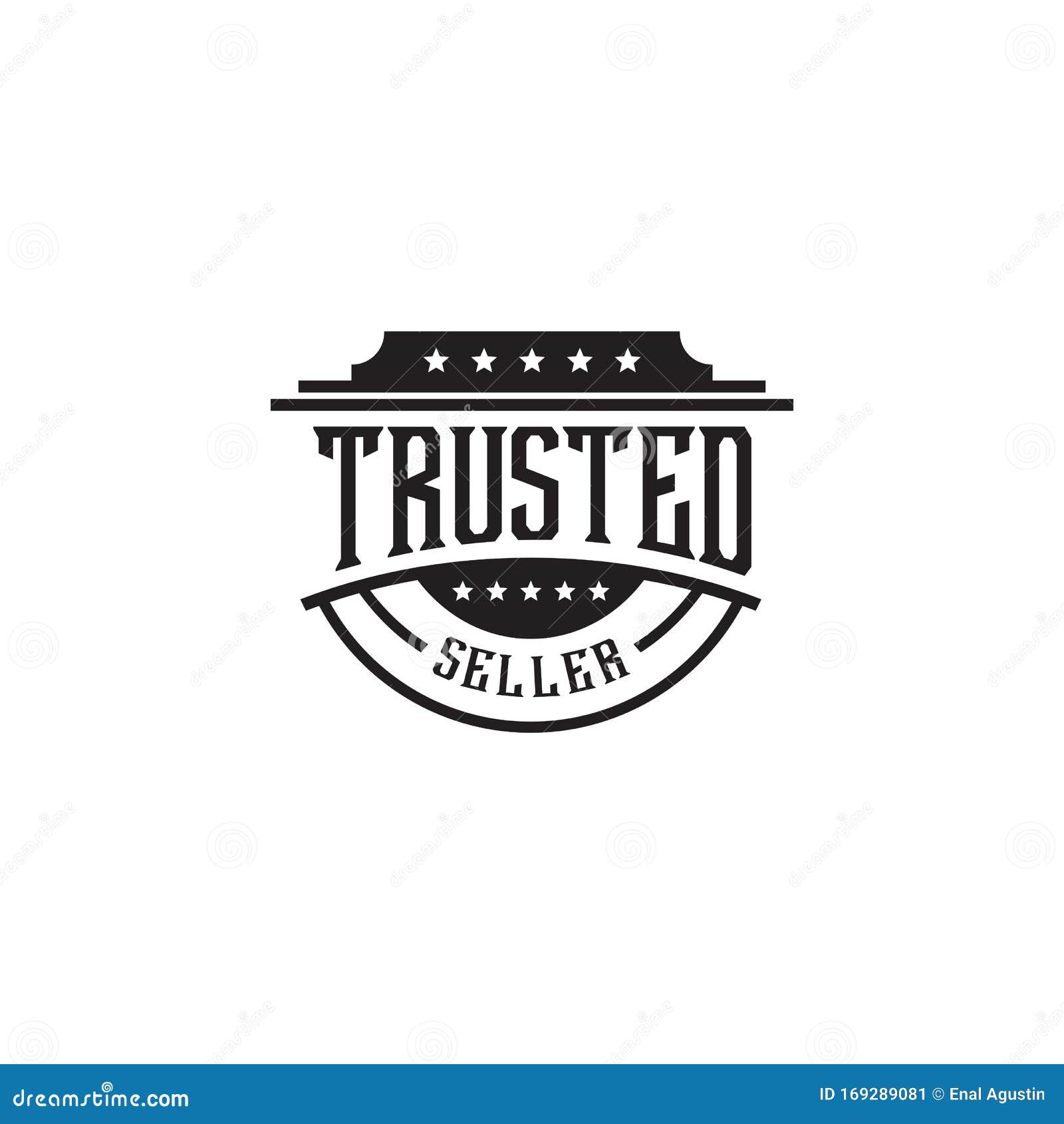 Trusted Seller Emblem Logo Design Vector Template Stock Vector ...