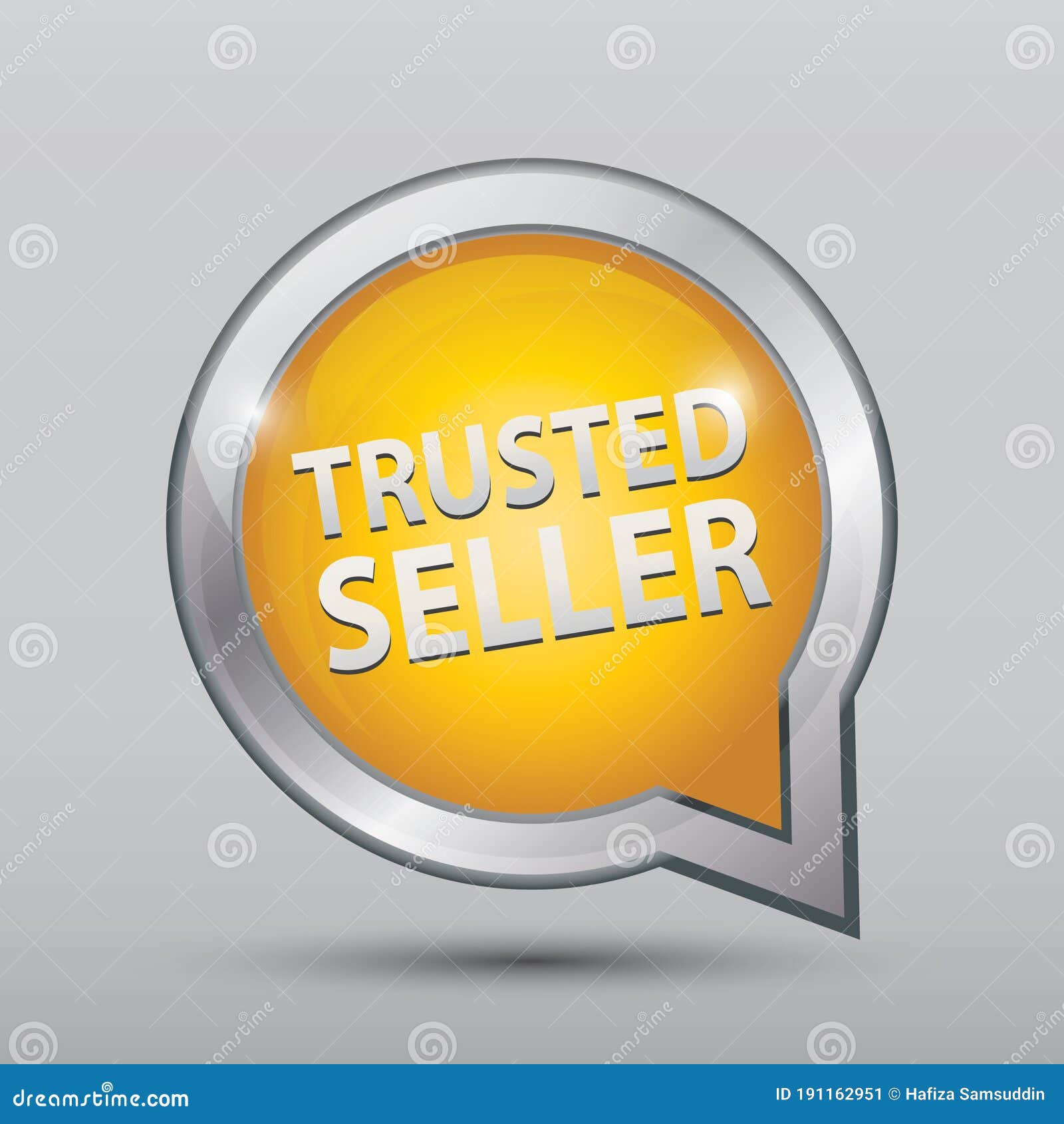 Trusted Seller Sign. Vector Illustration Decorative Design Stock Vector ...