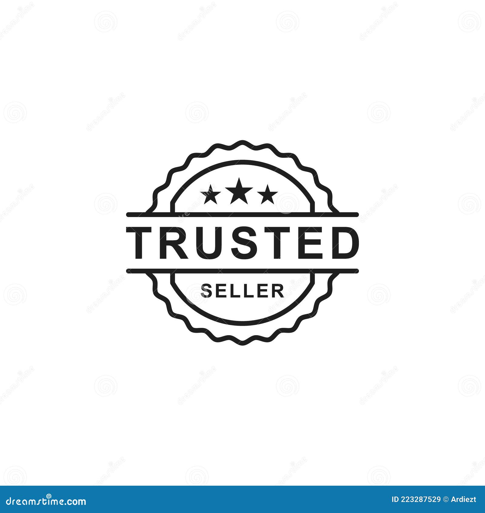 Trusted Seller Stamp Icon Vector Design Stock Vector - Illustration of ...