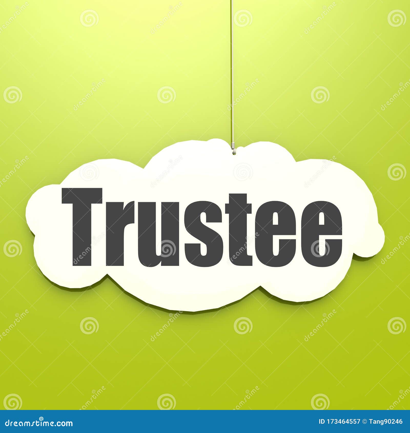Trustee Word Hang On The Banner Royalty-Free Stock Photography ...