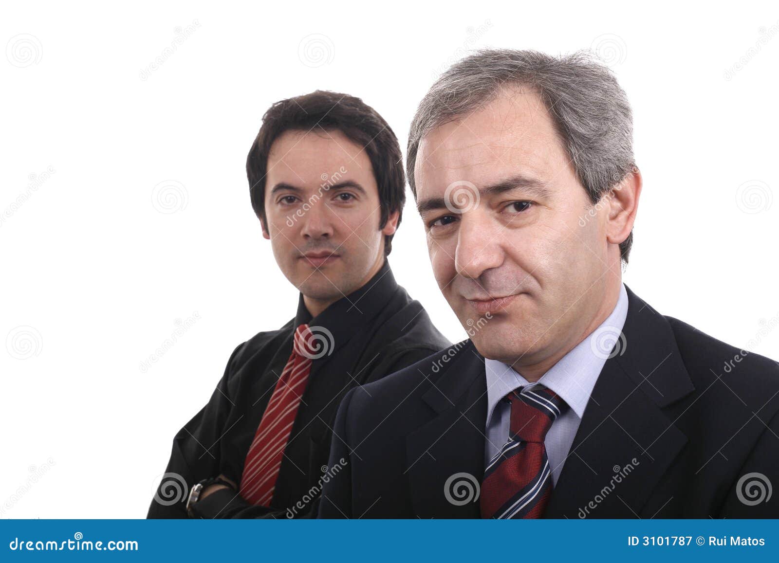 Two businessmen portrait stock image. Image of businessmen - 3101787